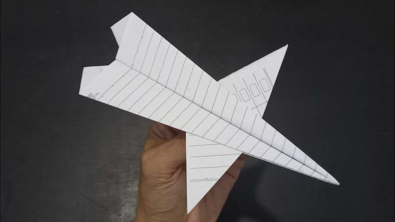 Paper Plane – Paper Airplane – How to make a paper jet plane easy - YouTube