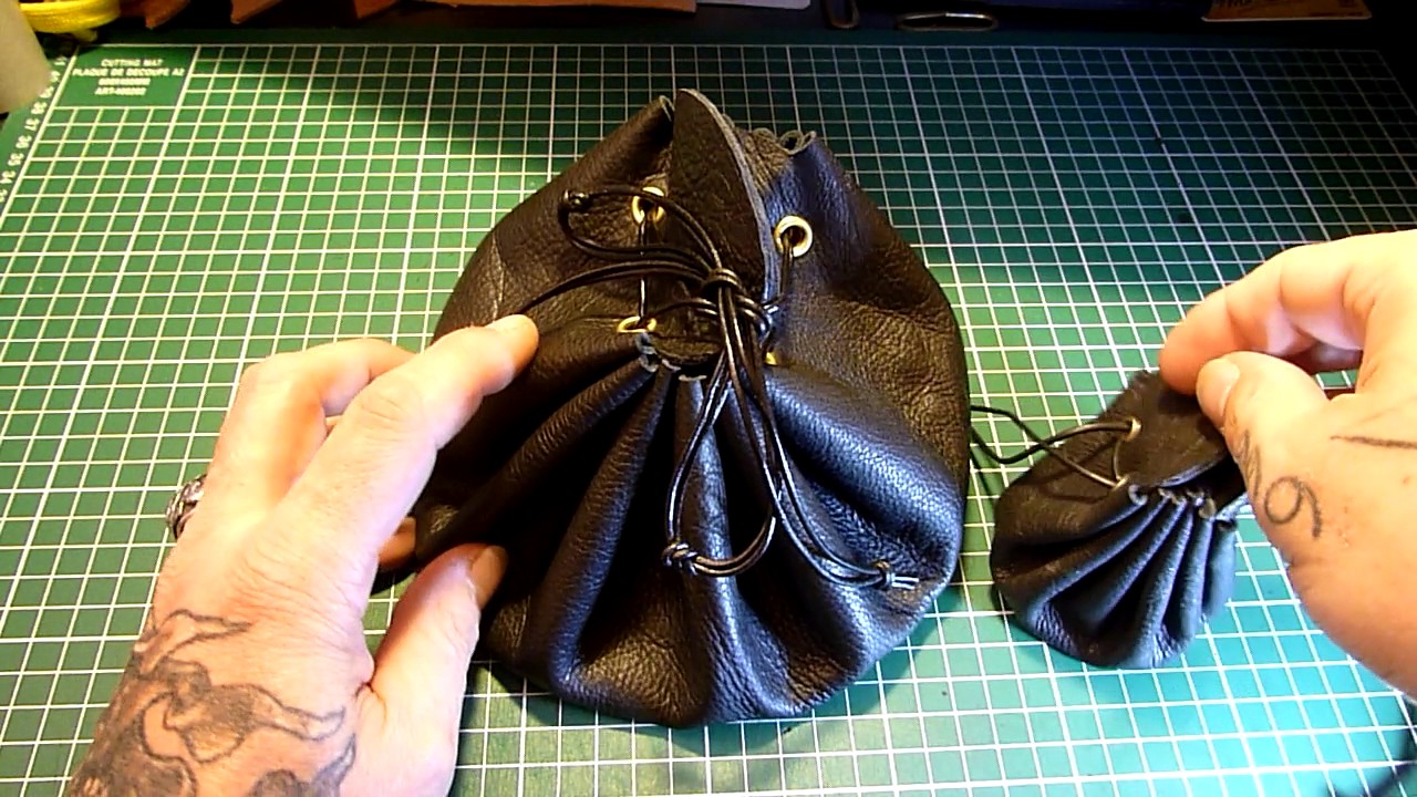 Réalisation - Pochette bourse en cuir souple pour Kit Feu+Gabarits ...