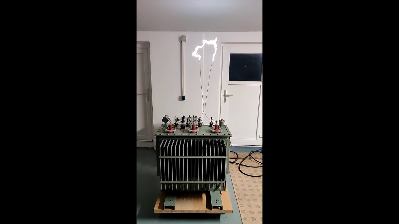 50KVA 3Phase High Voltage Distribution Transformer jacob's ladder Arcs ...