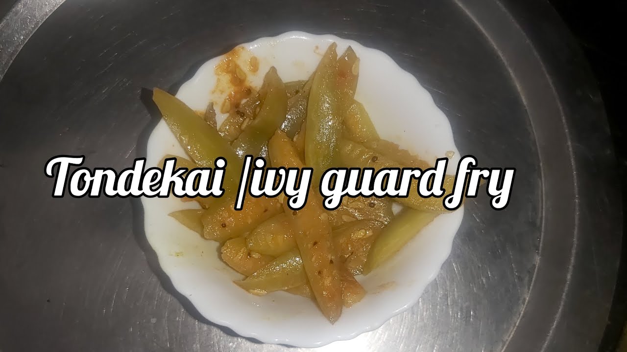 Tondekai/ivy guard fry in kadai #homemade #comfortfood #sidedishrecipe ...