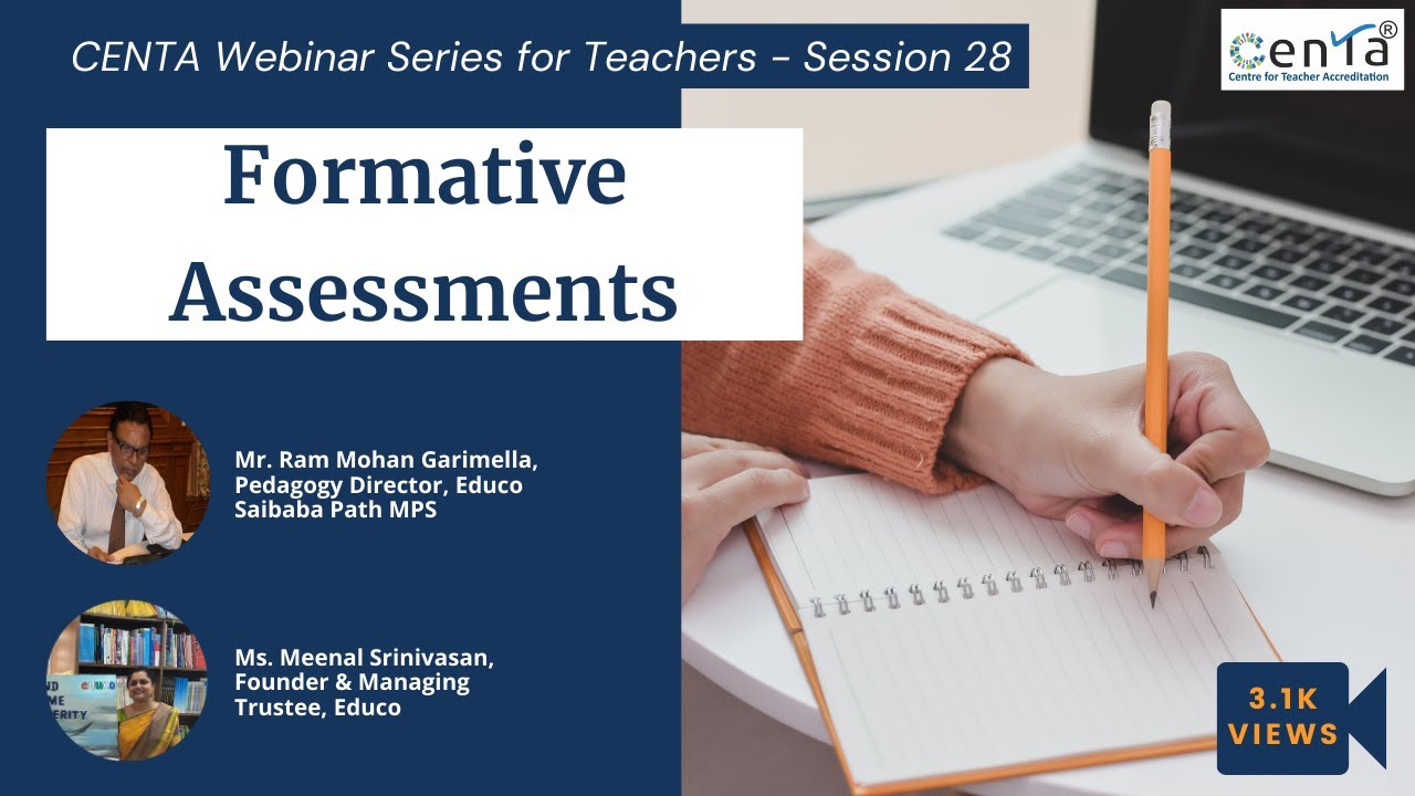 CENTA Webinar Series Session 28 - Formative Assessments - YouTube