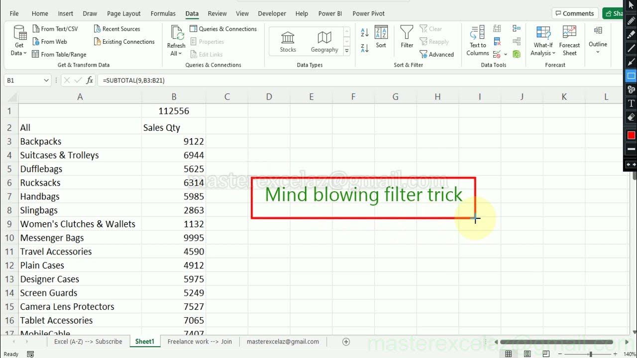 Mind blowing wildcard filter | MS Excel Tips & Tricks Tutorial - YouTube