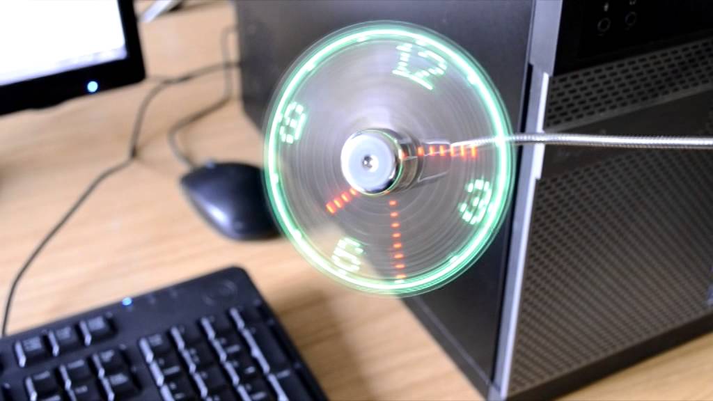 USB Fan Clock - Find Me A Gift - YouTube