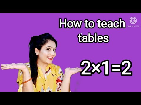 how to teach tables to ukg students| table of 2| tables with actions ...