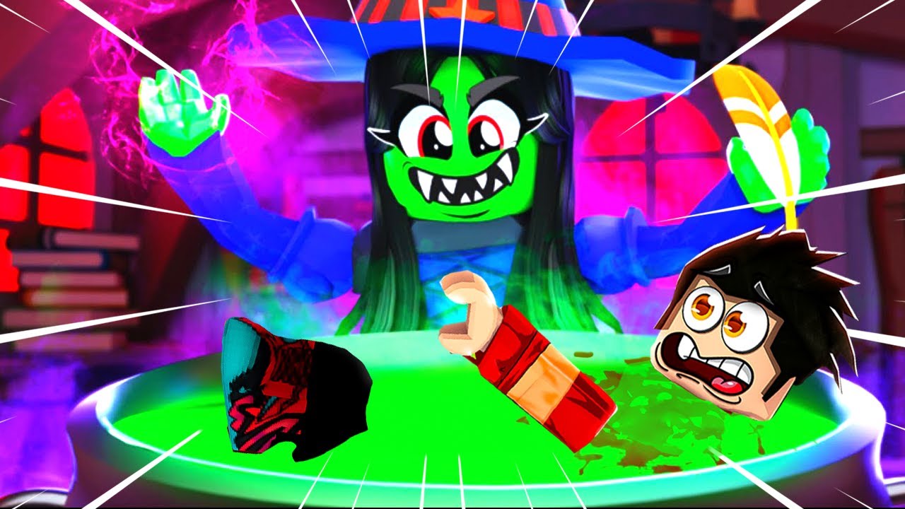 CADI BÜYÜCÜ BENİ YAKALADI! 😈 Roblox Escape Evil Witch Obby - YouTube