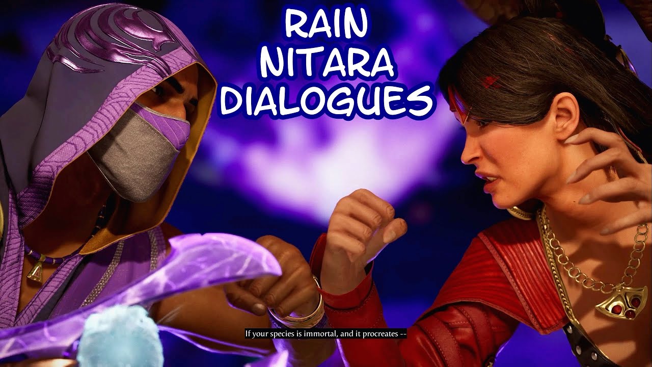 Rain v Nitara - Dialogues - Mortal Kombat 1 - YouTube