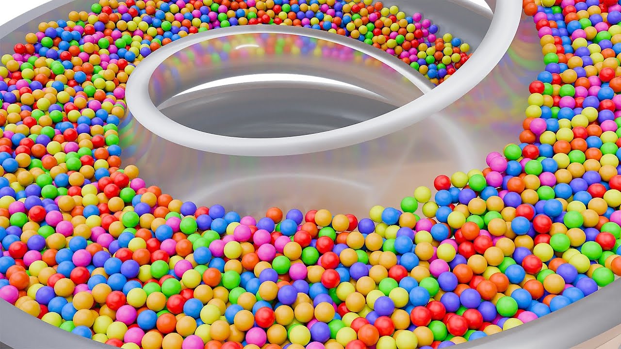 New Marble run. 3d colored balls race. - YouTube