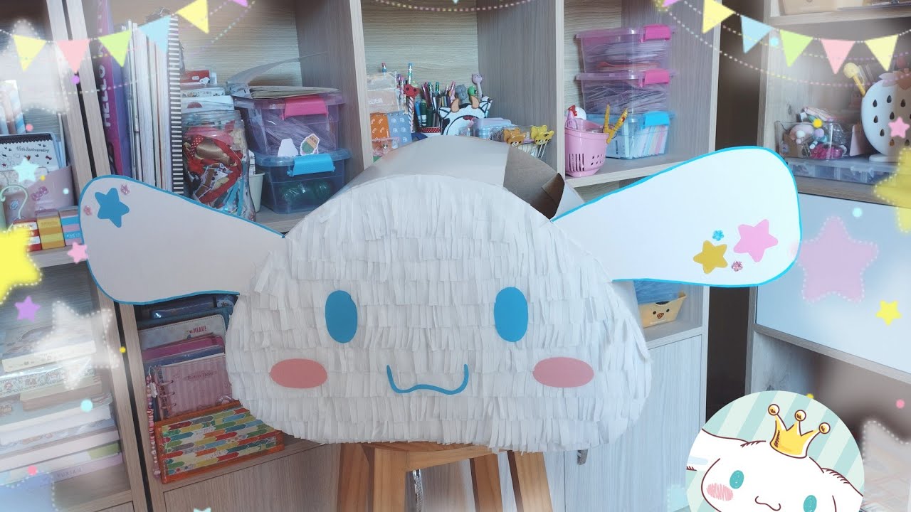 Piñata de #cinnamoroll - Acompañenme a llenarla - YouTube