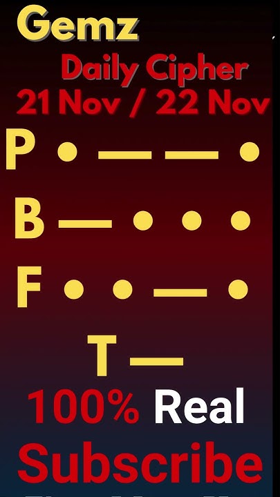 Gemz Daily Cipher Morse Code 21 Nov 22 Nov 2024 | Unlock Today’s Code & Rewards! #gemzdailycode ...