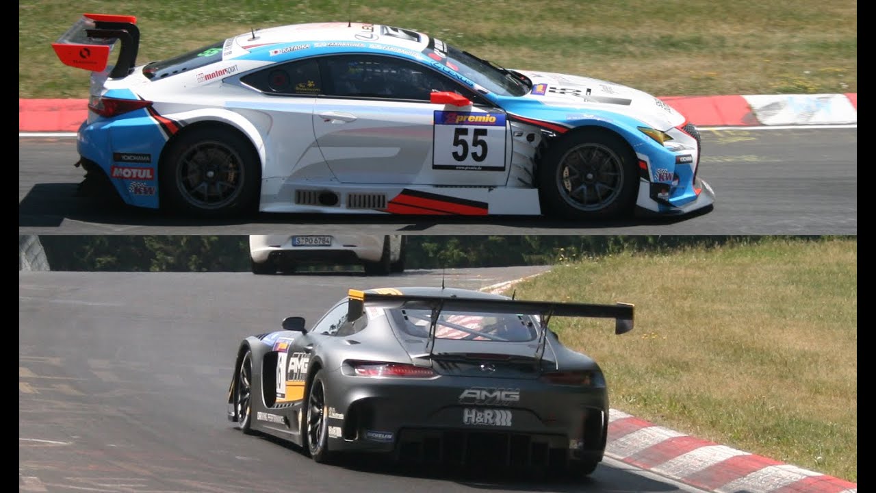 FIRST TIME - Mercedes-AMG GT3 & Lexus RC F GT3 Pure Sound - YouTube