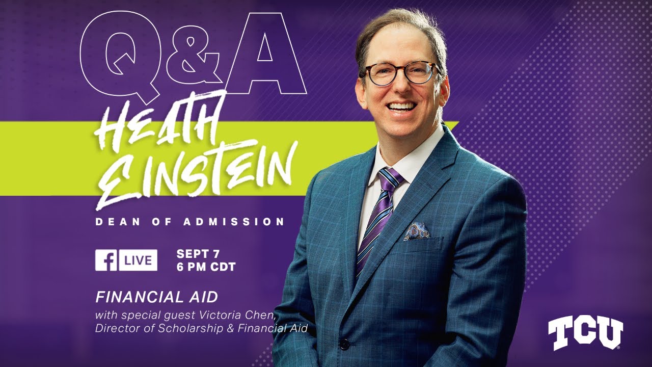 TCU Admissions Facebook Live - Financial Aid - YouTube