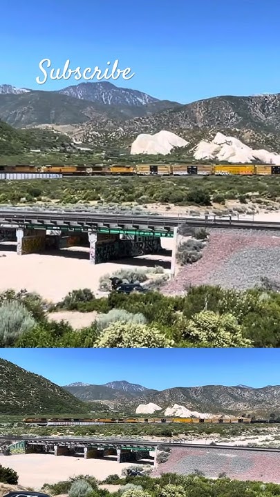 Union Pacific 5 Locomotives + 1 Trail DPU! Excess Power? Palmdale Cutoff. The Massive Mormon ...
