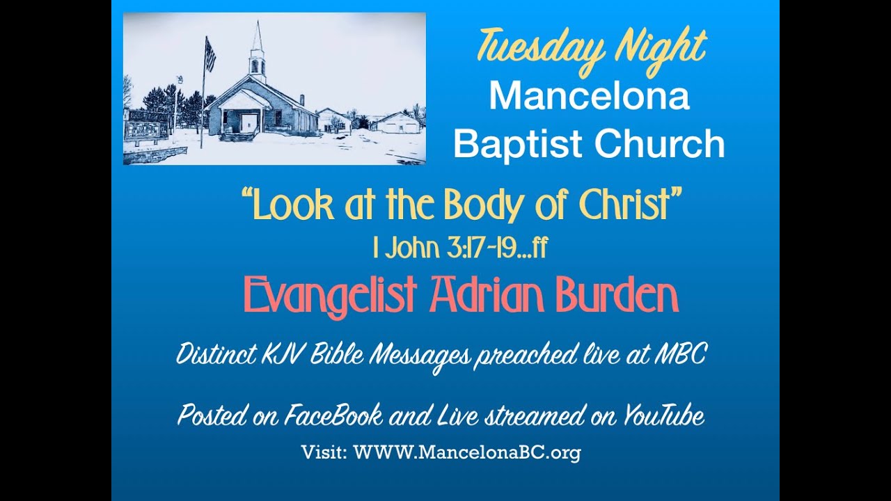 "Look at The Body of Christ" Evangelist Adrian Burden 4/25/23 PM - YouTube