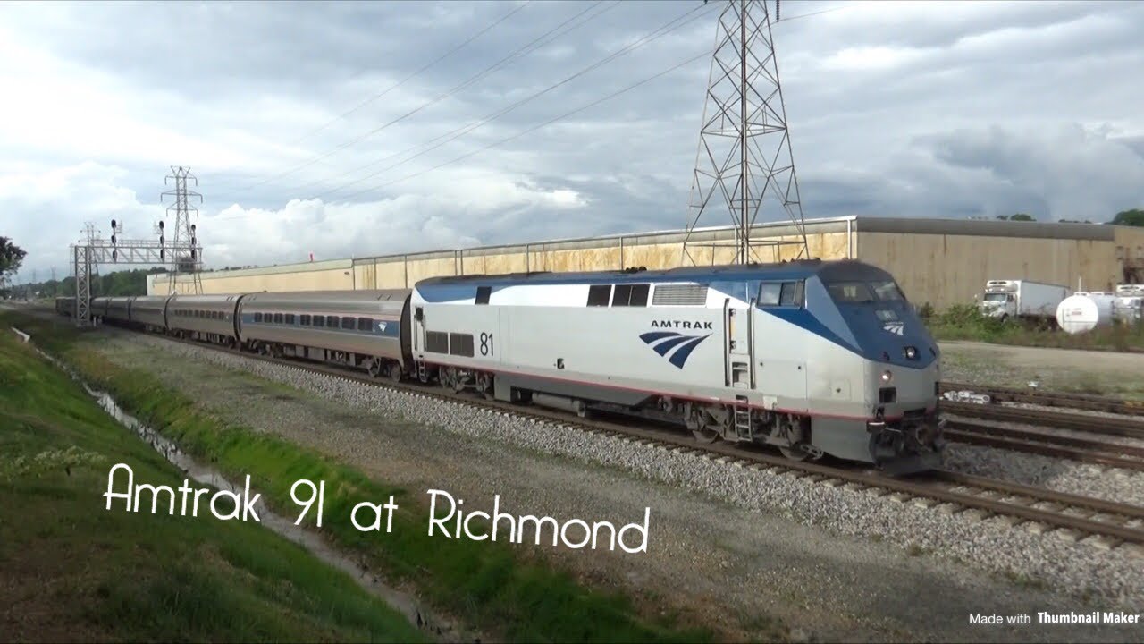 {HD} Amtrak 91 @Richmond,VA (5/5/19) - YouTube