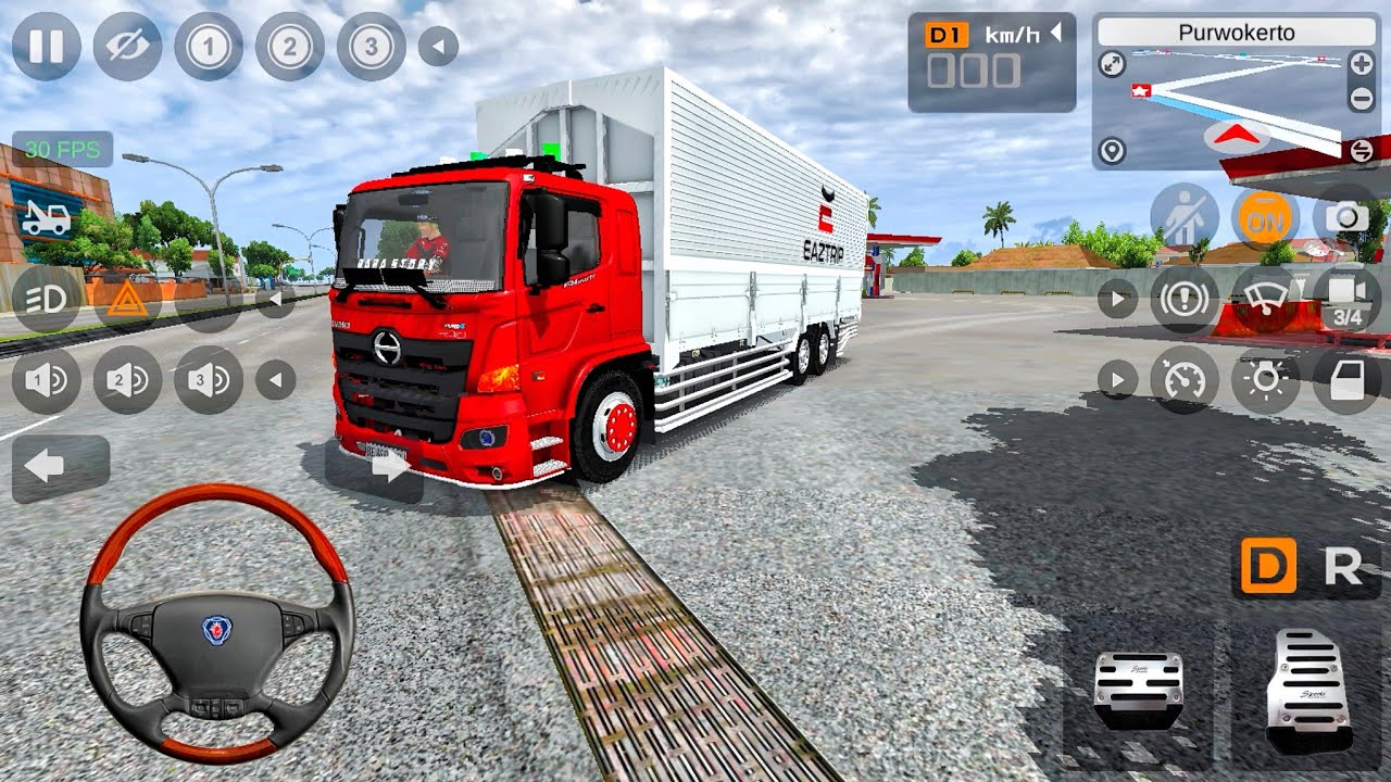 Game Truk Hino Wing Box Ketemu Bocil Ngamen Di Pom Bensin l Mod Bus ...