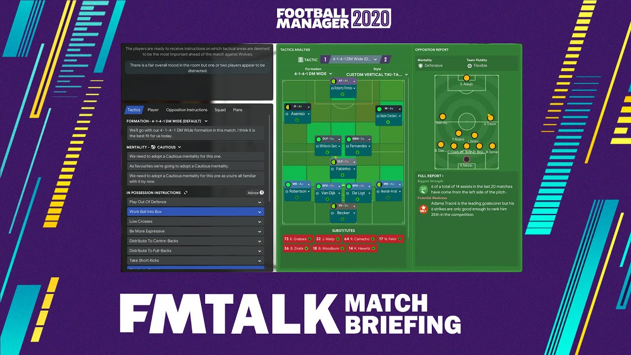 Match Briefing | Football Manager 2020 - YouTube
