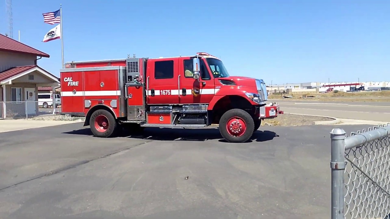Cal Fire Engine 1675 Responding from Del Puerto - YouTube