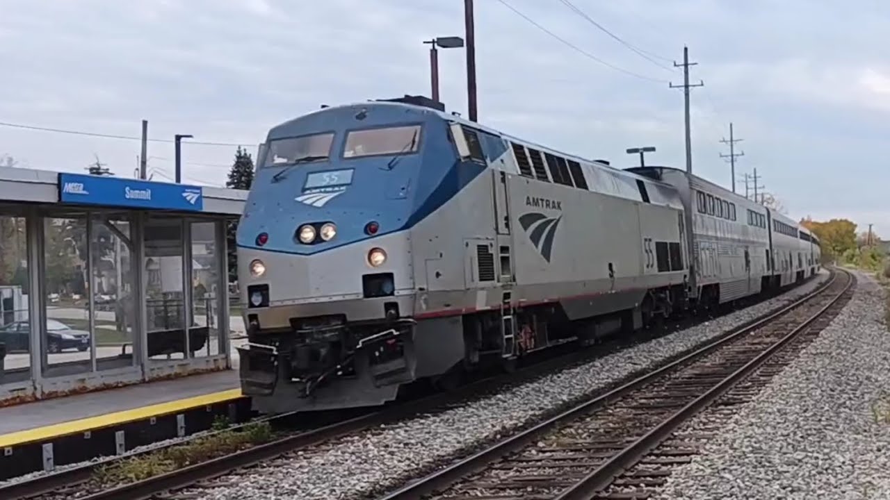 Amtrak 22 Passing SMT Going Between SAS & CHI - YouTube