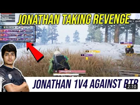 Jonathan 1vs4 BTR Clutch || Jonathan prove Indians are best 🇮🇳🇮🇳🇮🇳 ...