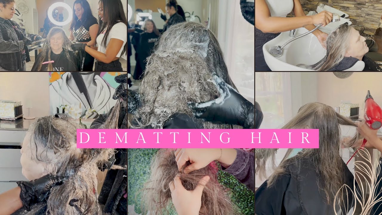 Dematting Hospital Bedridden Matted Hair - YouTube