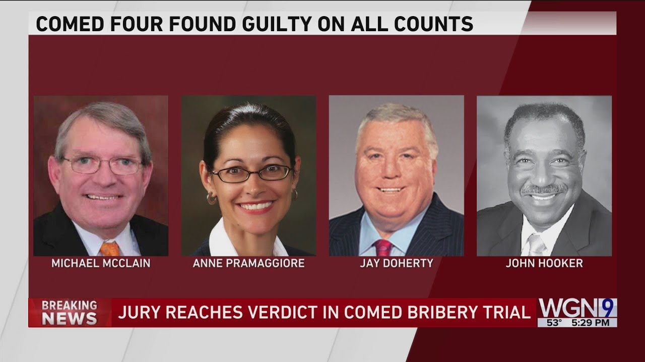 'ComEd Four' found guilty in bribery trial - YouTube