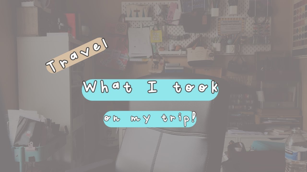 Travel: Stationery I took on my trip! - YouTube
