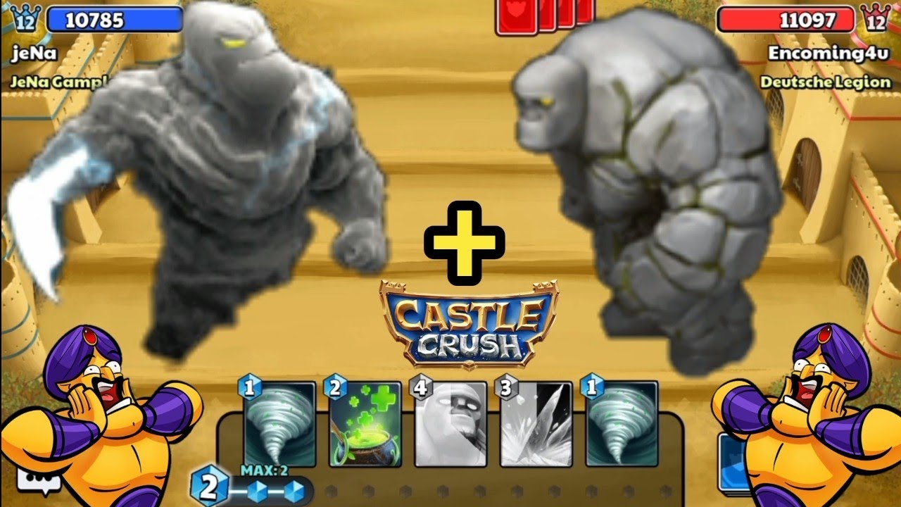 Golem + Storm Element! Castle Crush - YouTube