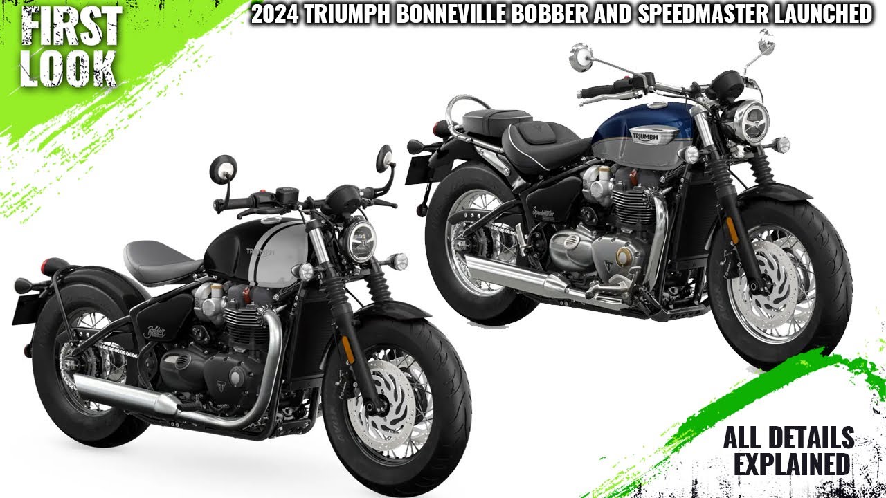 2024 Triumph Bonneville Bobber and Speedmaster Launched -Explained All ...