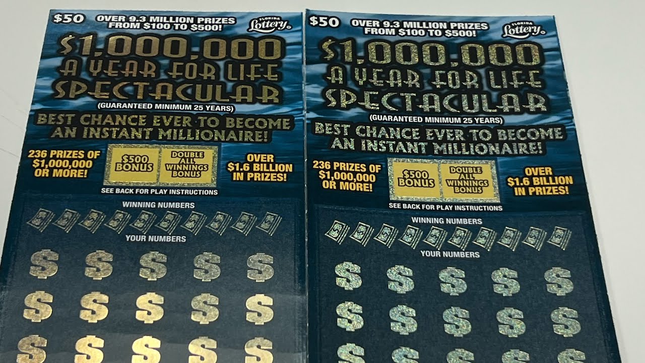 Million Dollars For Life Spectacular Scratch Off Tickets!! - YouTube