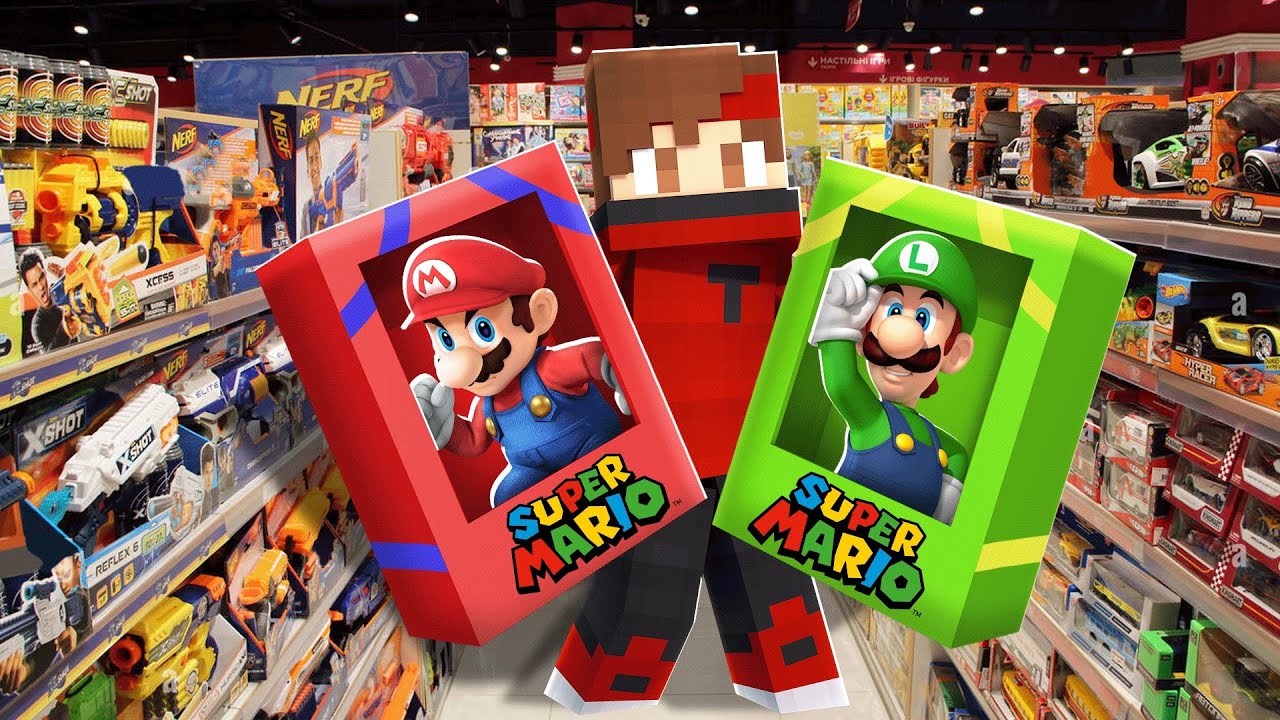 J'ACHÈTE LES JOUETS DE MARIO ET LUIGI SUR MINECRAFT ! - YouTube