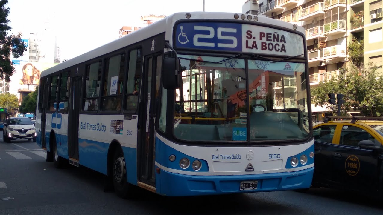 Línea 25 interno 9150 Todo Bus Pompeya II MT15 sin aire acondicionado ...