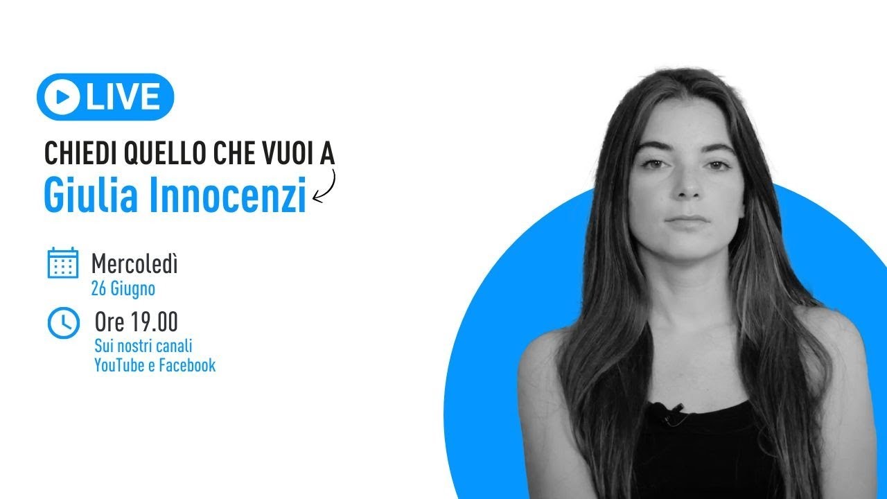 LIVE: chiedi tutto quello che vuoi a Giulia Innocenzi, regista di Food ...