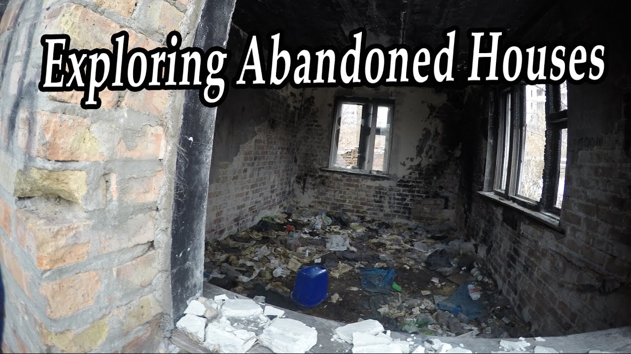 Urban Exploring Abandoned Houses. Ghost Haunted Buildings. Creepy ...