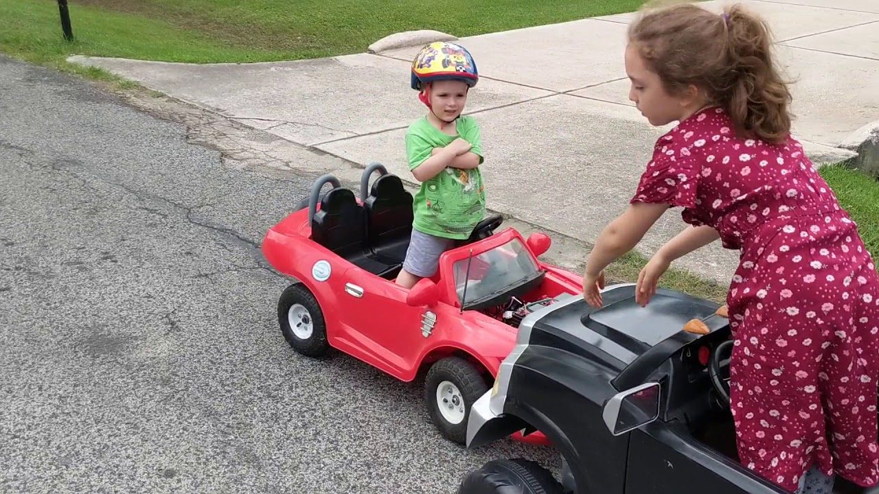 May 2020 power wheels race 3 - YouTube