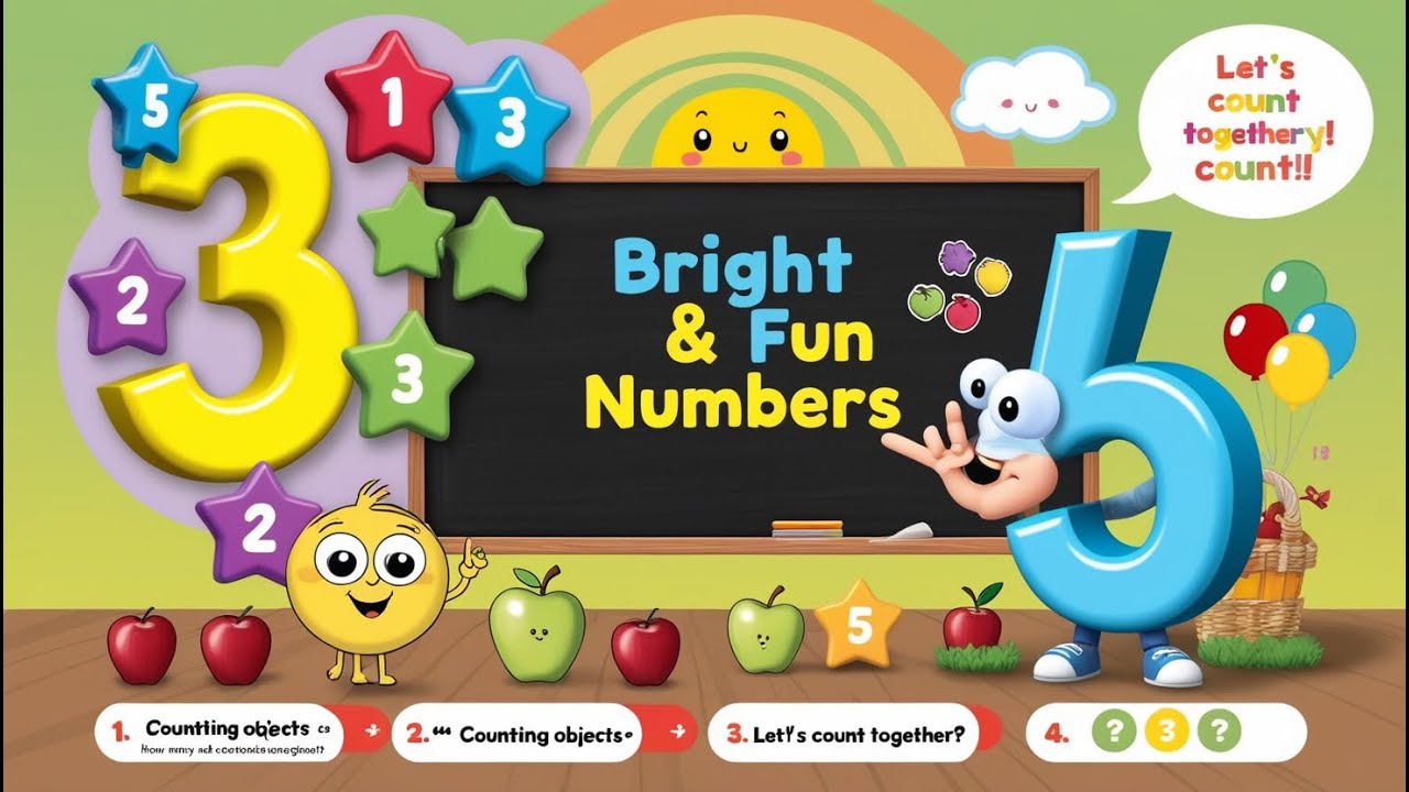 Learn To Count Numbers | 123 Counting | 1234 Number Train | Preschool ...