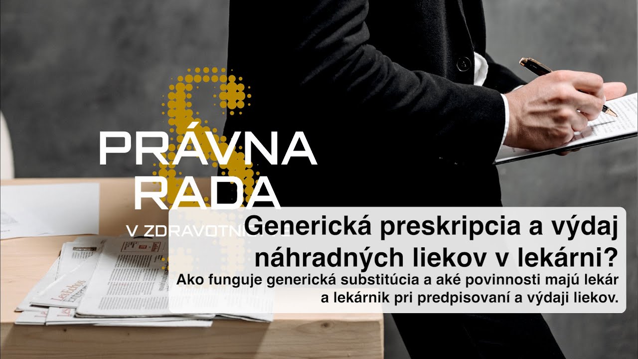 Generická preskripcia a výdaj náhradných liekov v lekárni - YouTube