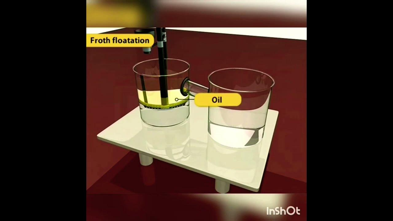 Froth floatation process - YouTube
