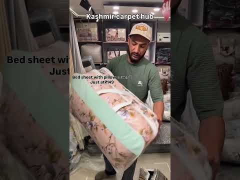 💥Monday sale Irani sheets bed sheets pillow covers etc at Kashmir carpet hub Lalchowk opp ssp office