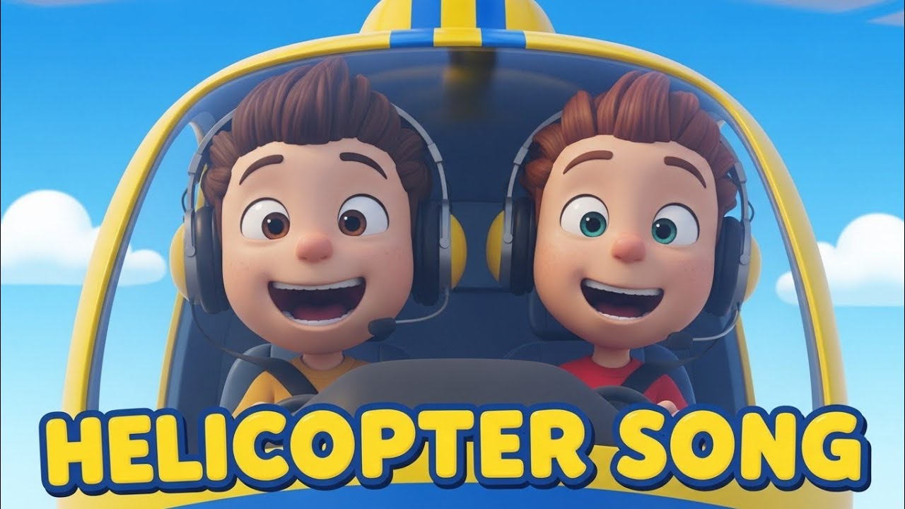 The Helicopter Song! | Fun Cartoons for Kids | Nursery Rhymes - YouTube