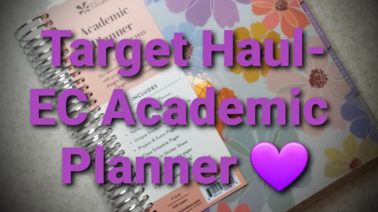 Target Erin Condren Academic Planner Haul - YouTube