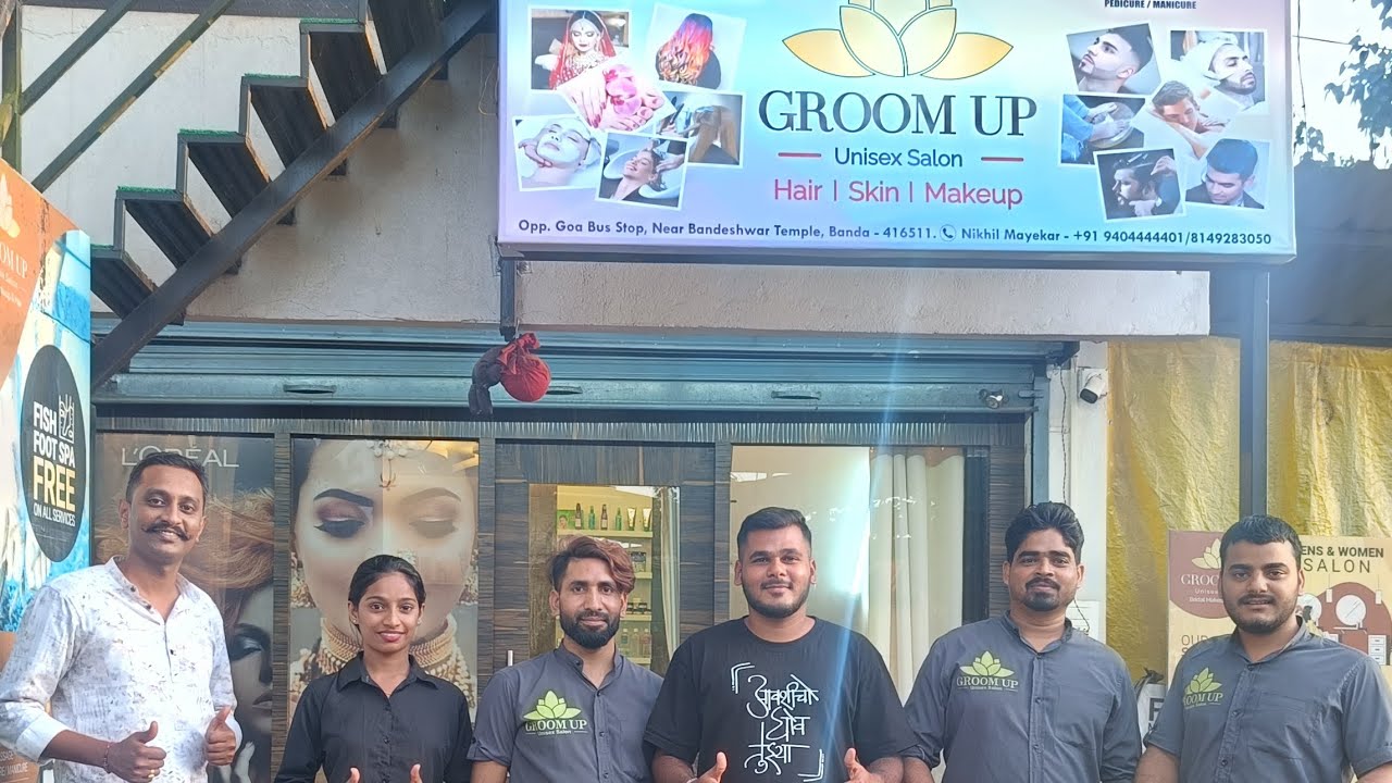 GROOM UP UNISEX SALON | Banda | 81492 83050 - YouTube