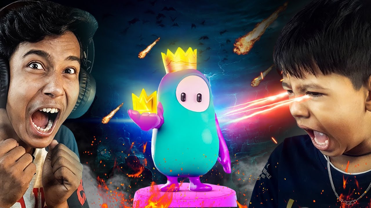 WHO WILL WIN THE CROWN FIRST IN FALL GUYS - TATAN or ME || Narin The ...