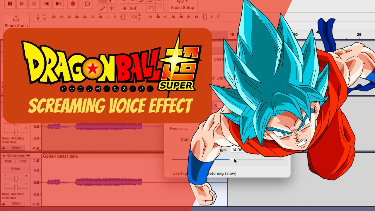 How To Do The Dragon Ball Super Screaming Echo Effect!! - Audacity ...
