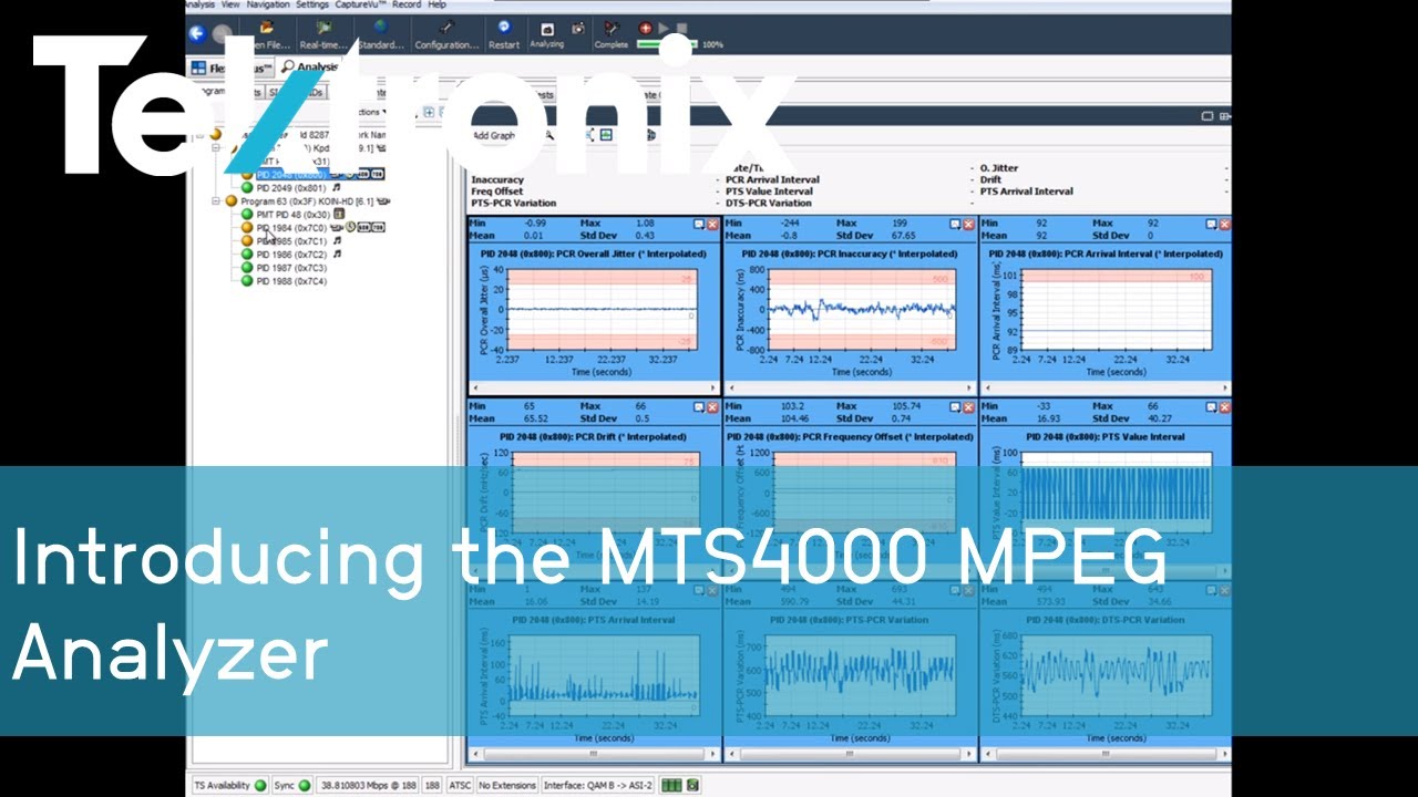 Introducing the MTS4000 MPEG Analyzer - YouTube