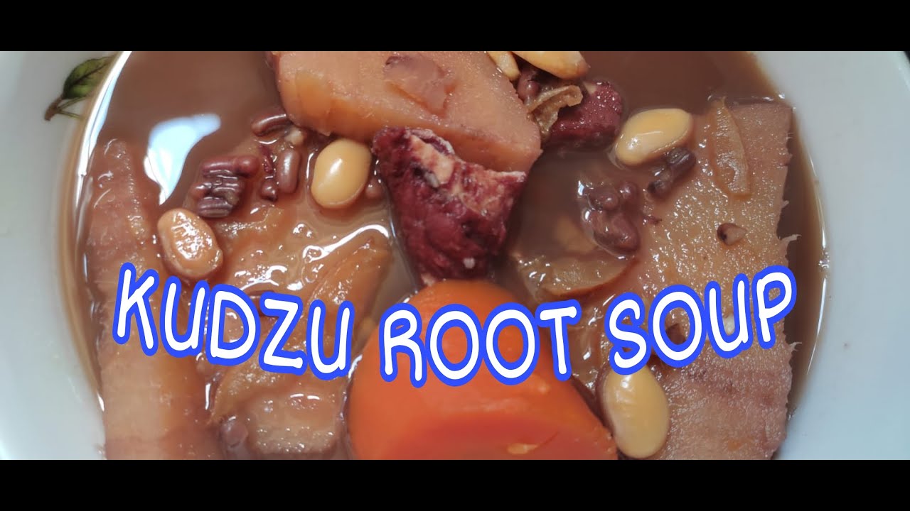 HOW TO COOK A KUDZU ROOT SOUP WITH PORK,CARROTS AND BEANS || ANN'S ...