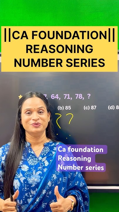 CA FOUNDATION NUMBER SERIES | #commerceshorts #cafoundation #numberseries #cseet # ...