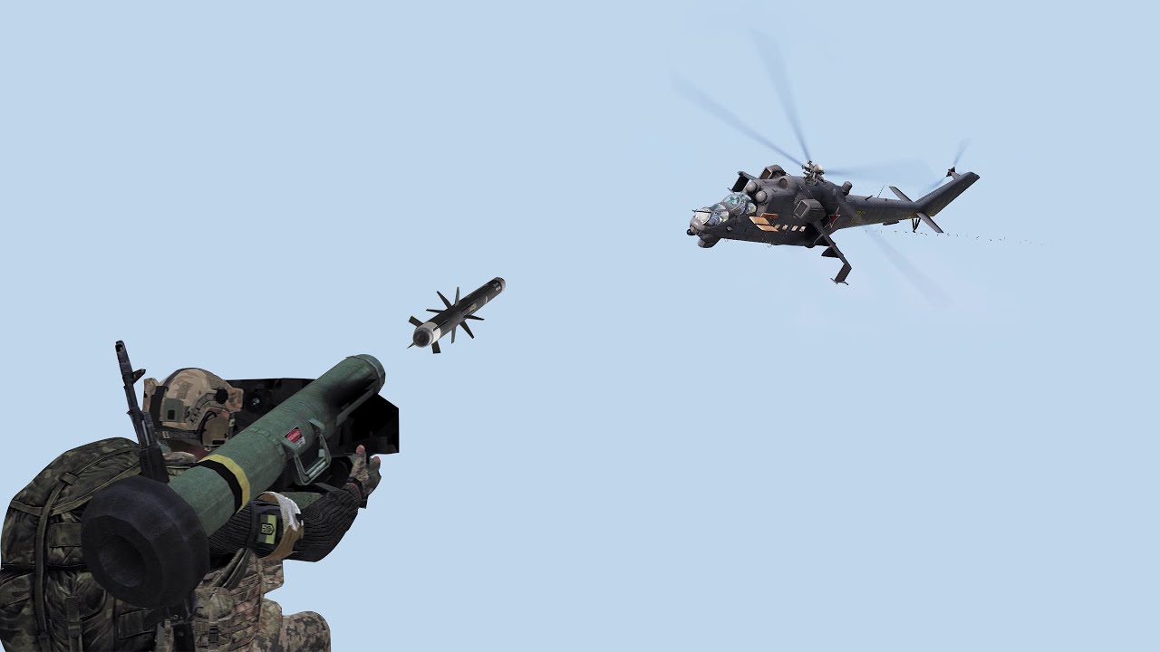 RUSSIAN HELICOPTER SHOT DOWN BY a Direct hit from manpads - Heli ...