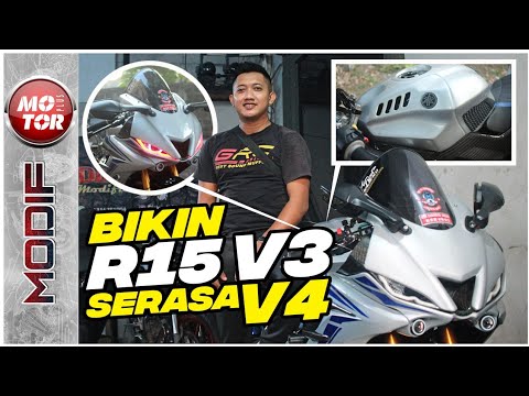 Yamaha R15 V3 Jadi Moge Look, Ini Paket Modifikasi Dika Modified ...