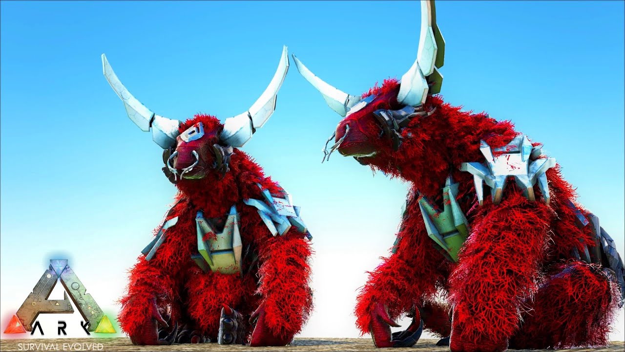 EPIC NEW Creature Tek MINOTAUR MEGATHERIUM !! ARK CRYSTAL ISLES ARK ...