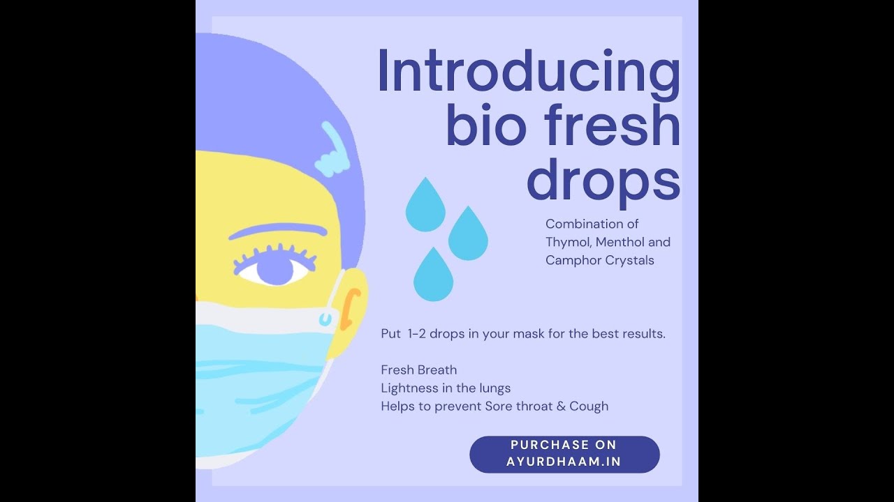 Intoducing - Bio Fresh Drops, Wear mask with ease - YouTube